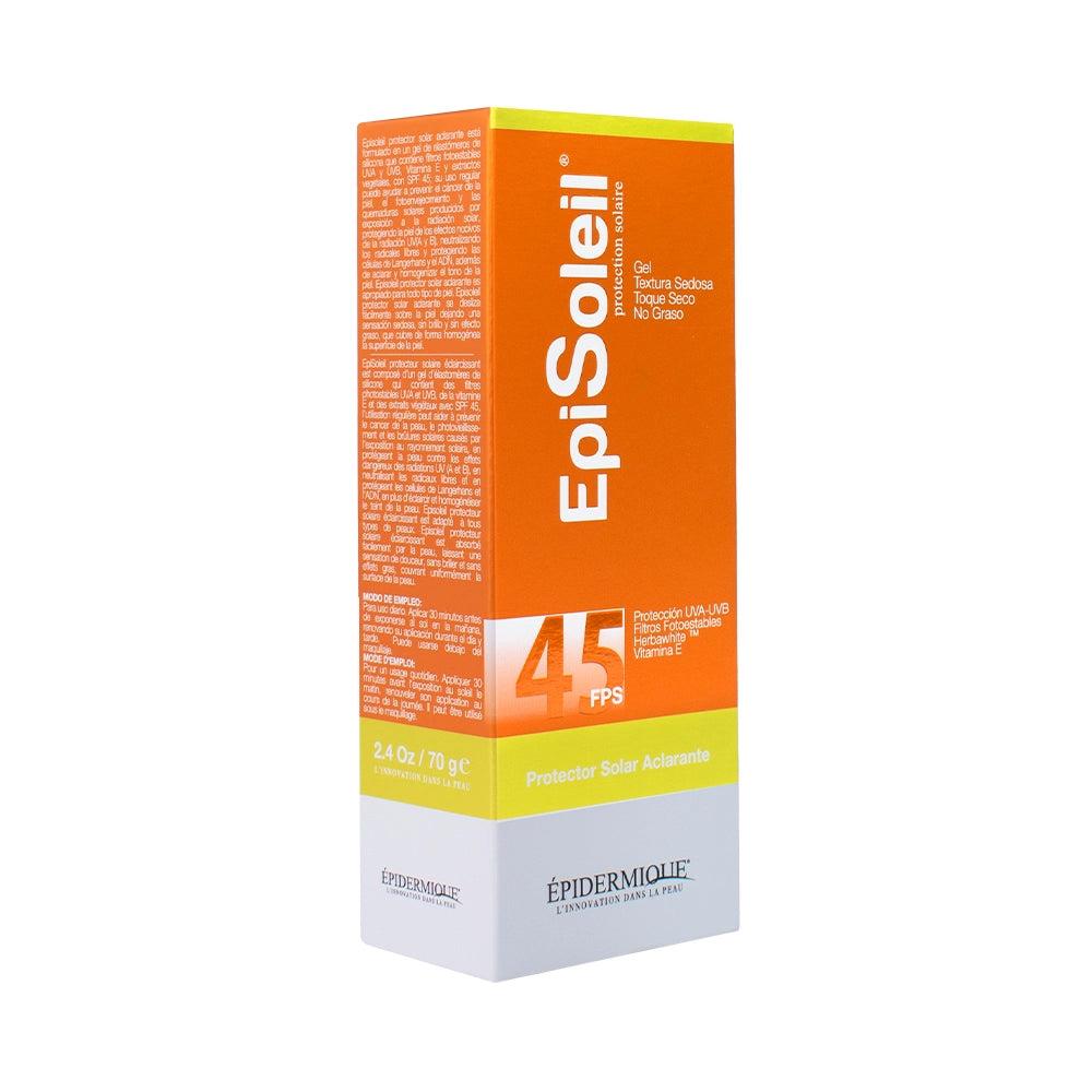 EPISOLEIL PROTECTOR SOLAR ACLARANTE FPS 45+ 70 g | EPIDERMIQUE – The ...